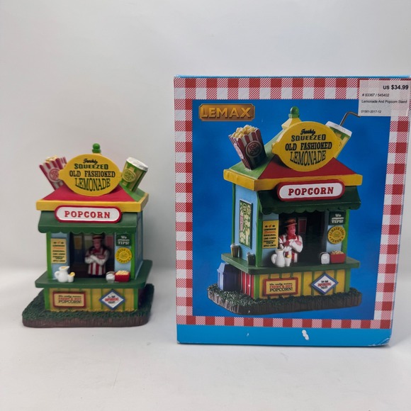 Lemax | Holiday | Lemax Table Accent Lemonade Popcorn Stand Village ...